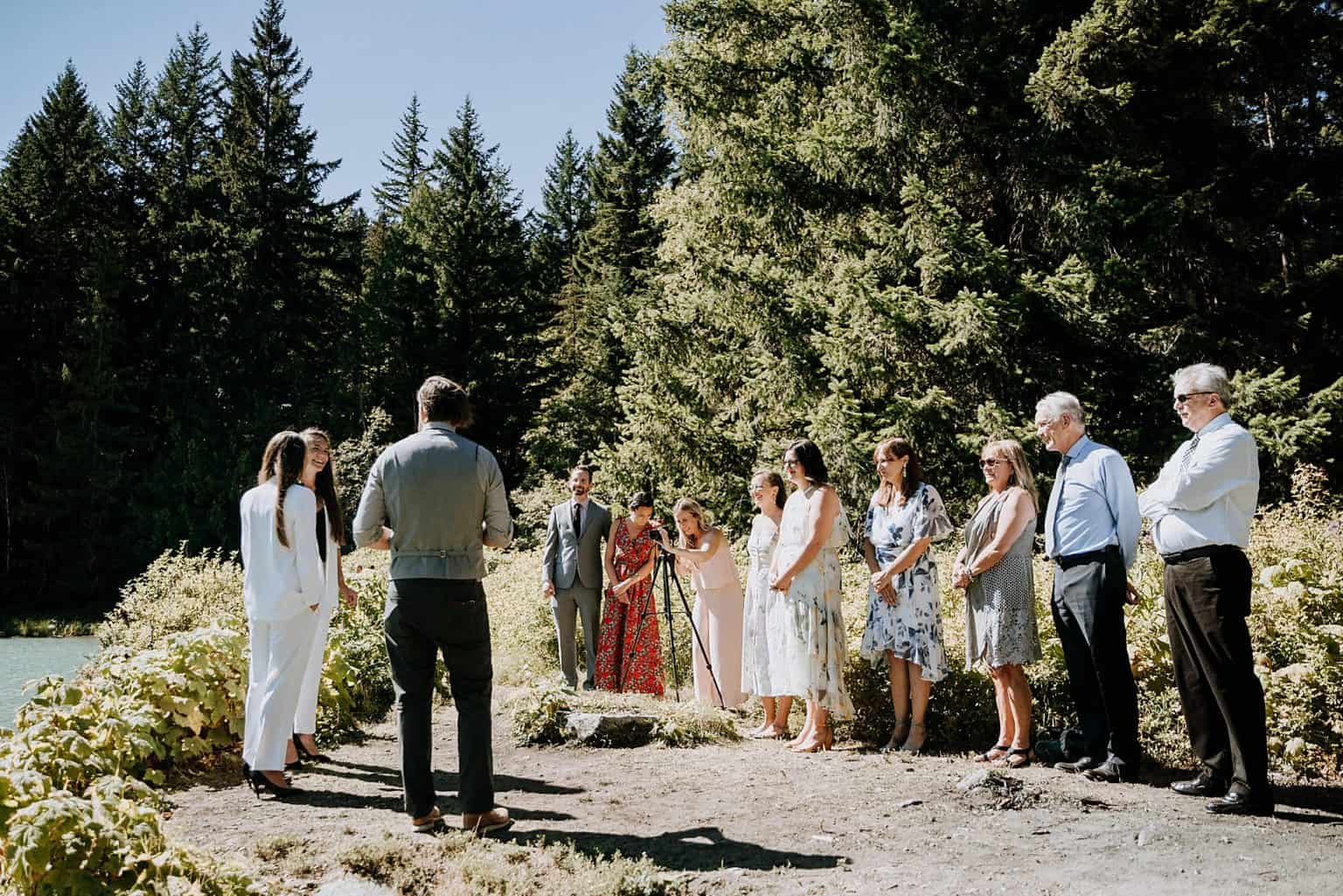 Simple Lakeside Wedding | Lisa + Carli | Whistler Elopements
